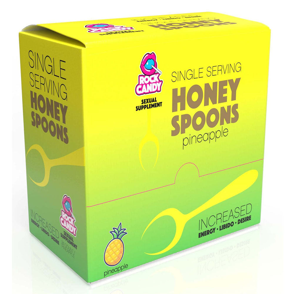 Rock Candy Honey Spoons Pineapple 24Ct Display – zensualtreasures