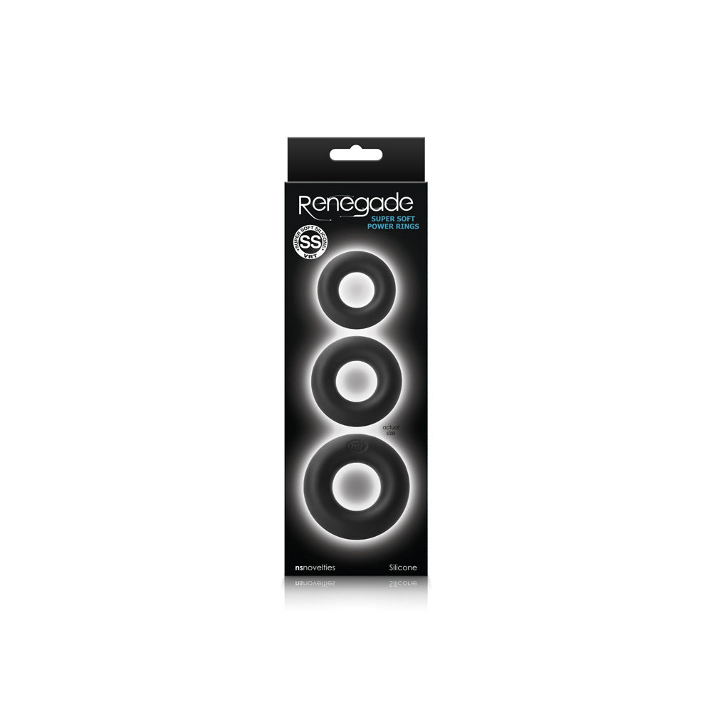 Renegade Super Soft Power Rings Black – zensualtreasures