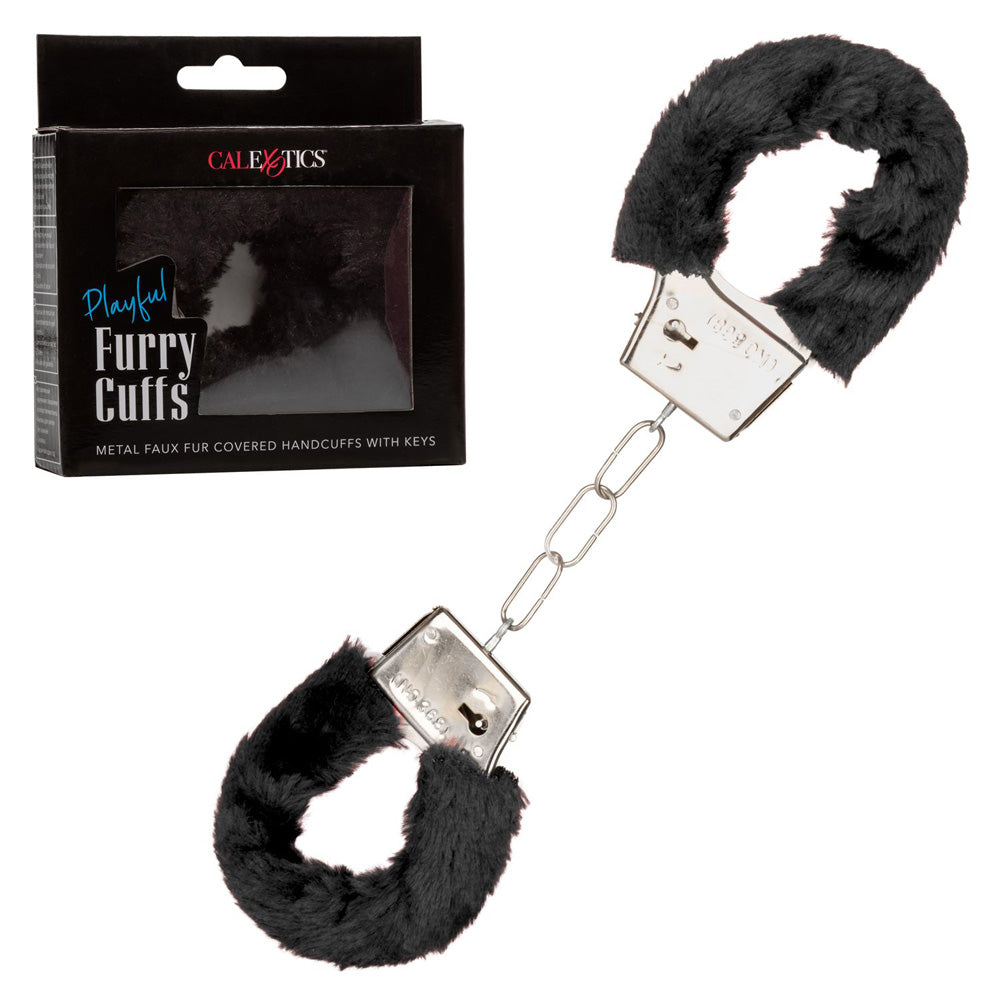 Playful Furry Cuffs Black – zensualtreasures